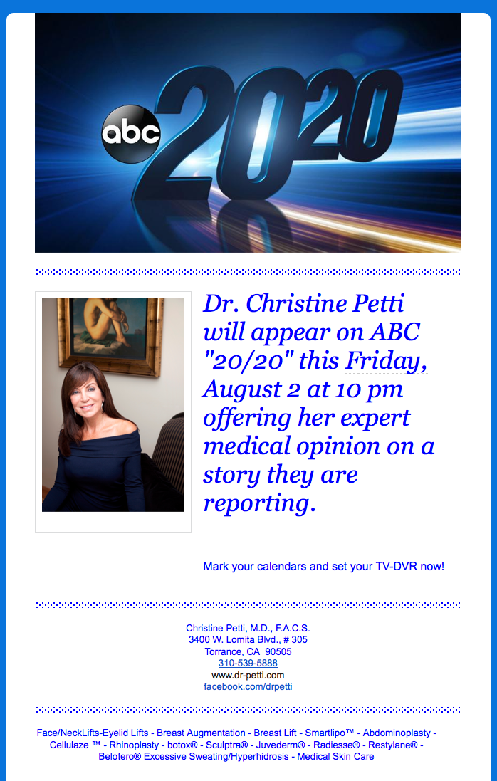 Dr. Christine Petti on ABC 20/20