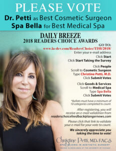 Vote Dr. Petti for Best Cosmetic Surgeon 2018 | Christine Petti, M.D, F ...