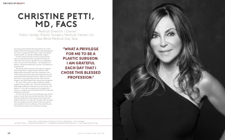 Dr. Petti in Southbay Magazine Fall 2019 | Christine Petti, M.D, F.A.C ...